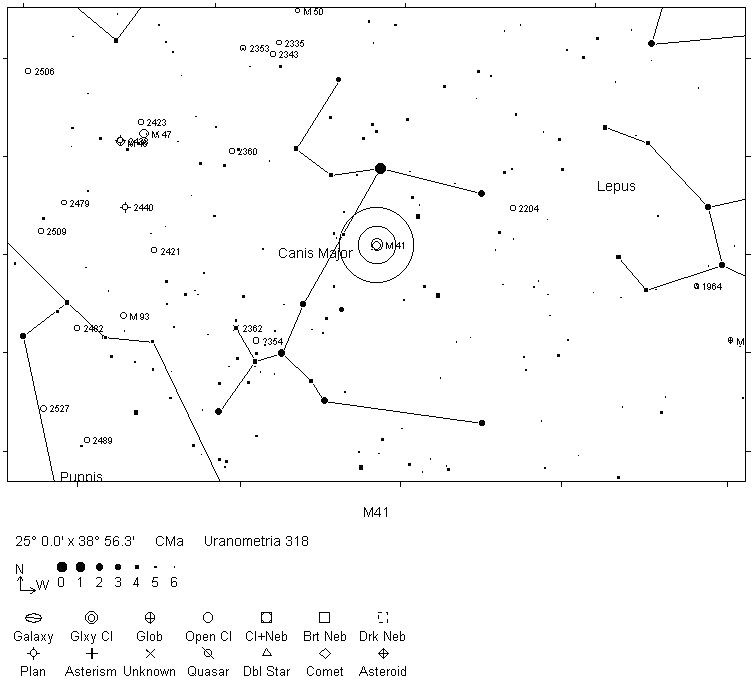 Messier 41 – M41 – astronomia-iniciacion.com